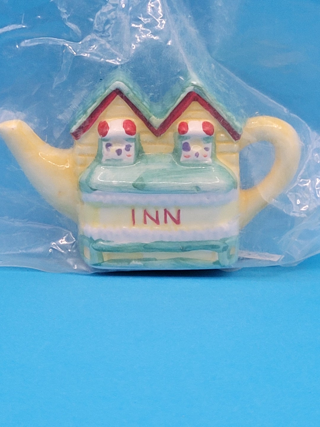 Red Rose Inn Teapot Original Packaging Vintage Figurine Collectible ...