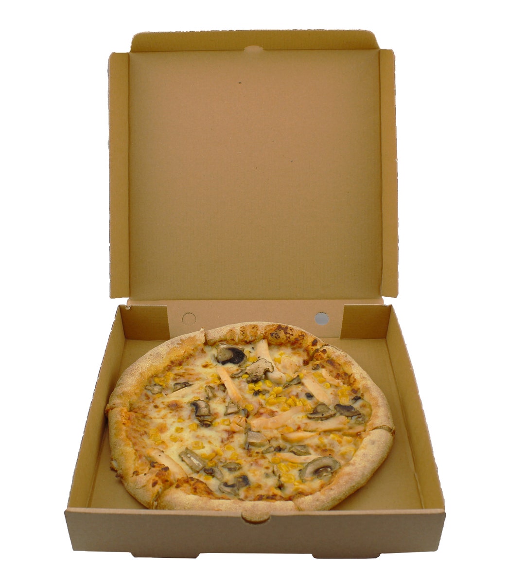 Cardboard Boxes Pizza / Takeaway Box With Rear Vent Holes 12 X 12 X 1. ...