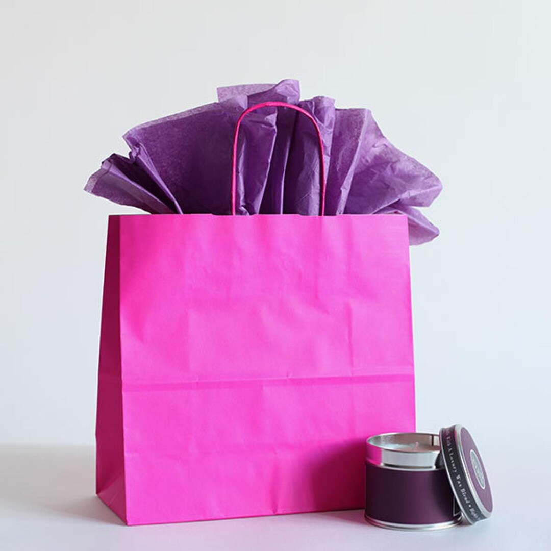 Colorful Kraft Paper Gift Bags With Twist Handle - Etsy UK