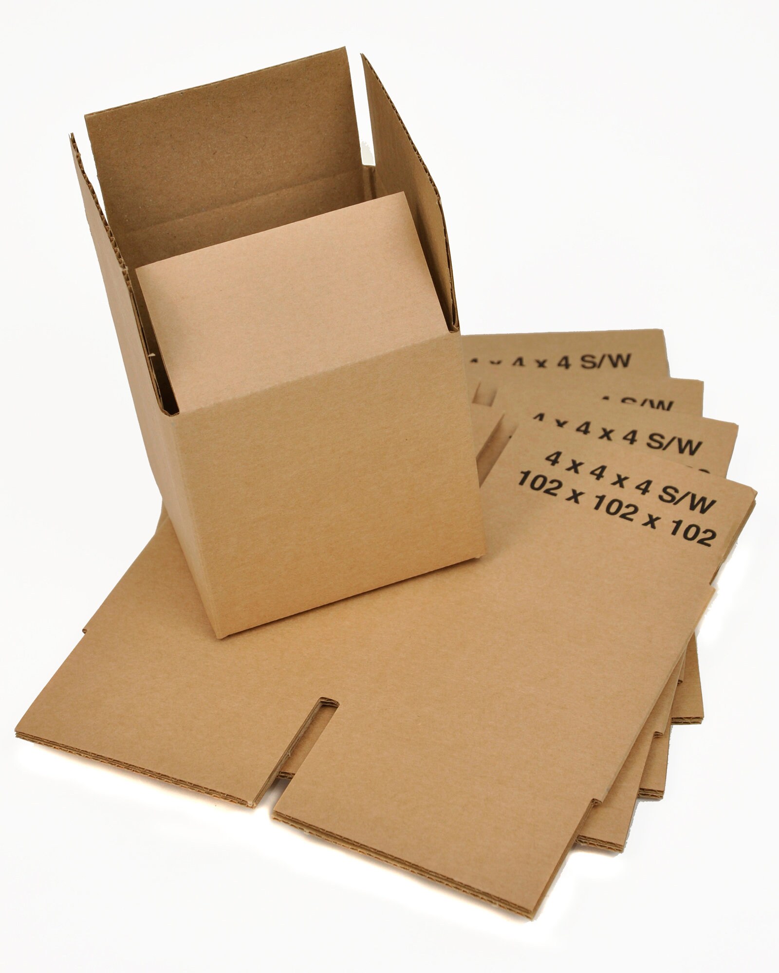 4 x 4 x 4 Cardboard Boxes Single Wall | Etsy