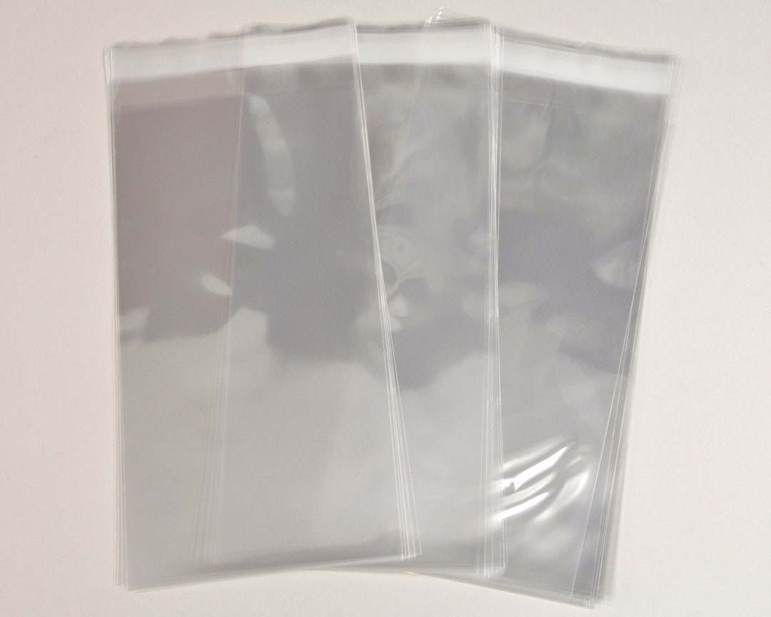 Greeting Card 114mm X 220mm 30mm Cellophane Display Bags With Self Seal ...