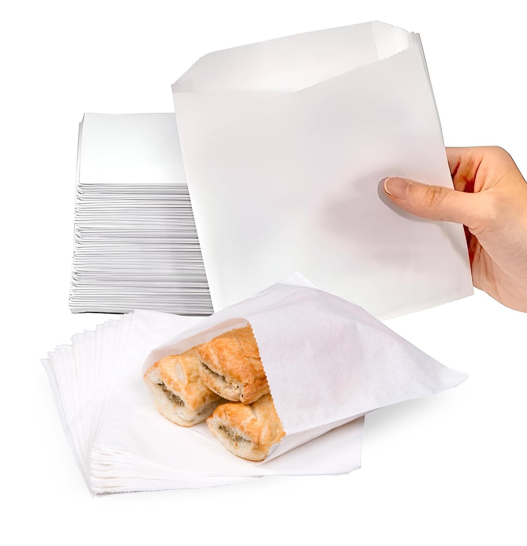 Greaseproof Paper Food Bags 100% Grease Resistant Sandwich & Takeaway ...