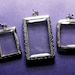 Shadow Box Pendants, Bead Box, Engraved Case, Botanical Pendants, Resin ...