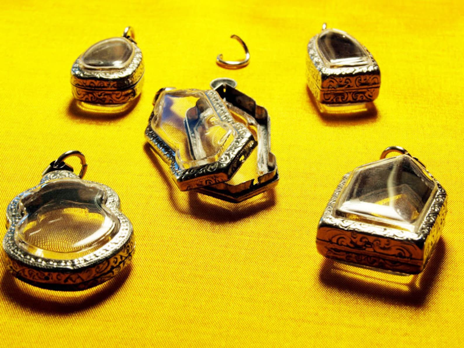 Shadow Box Pendants Terrarium Engraved Necklace Trays Clear | Etsy