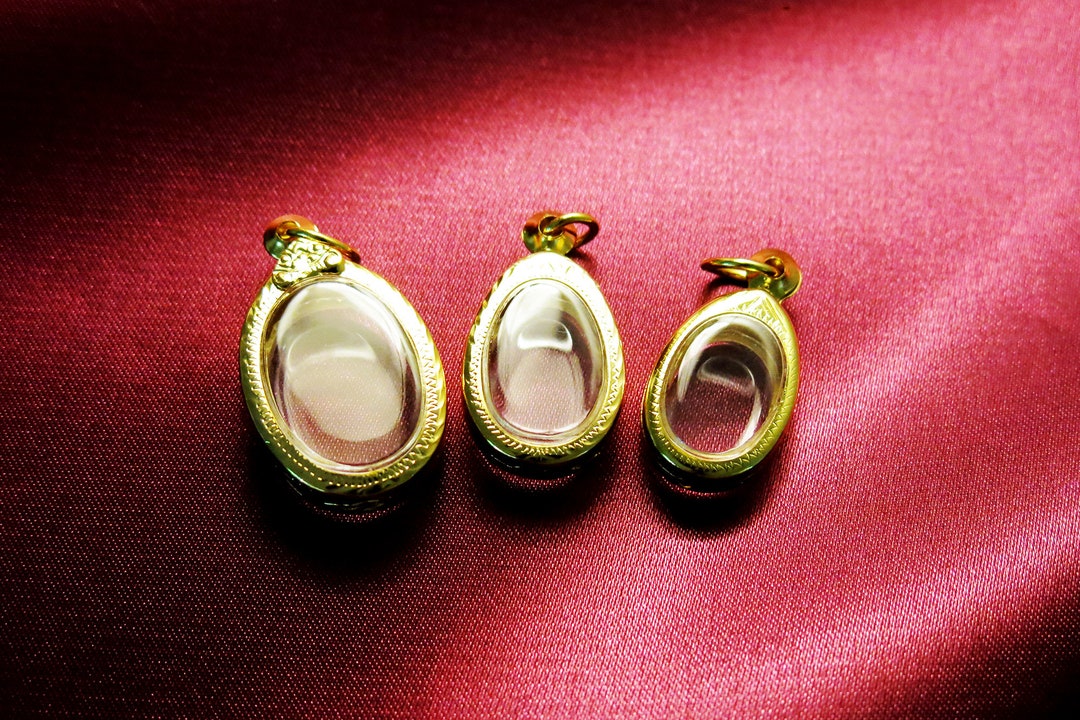 Engraved Goldtone Shadow Box Pendants, Display Case, Botanical Pendants ...