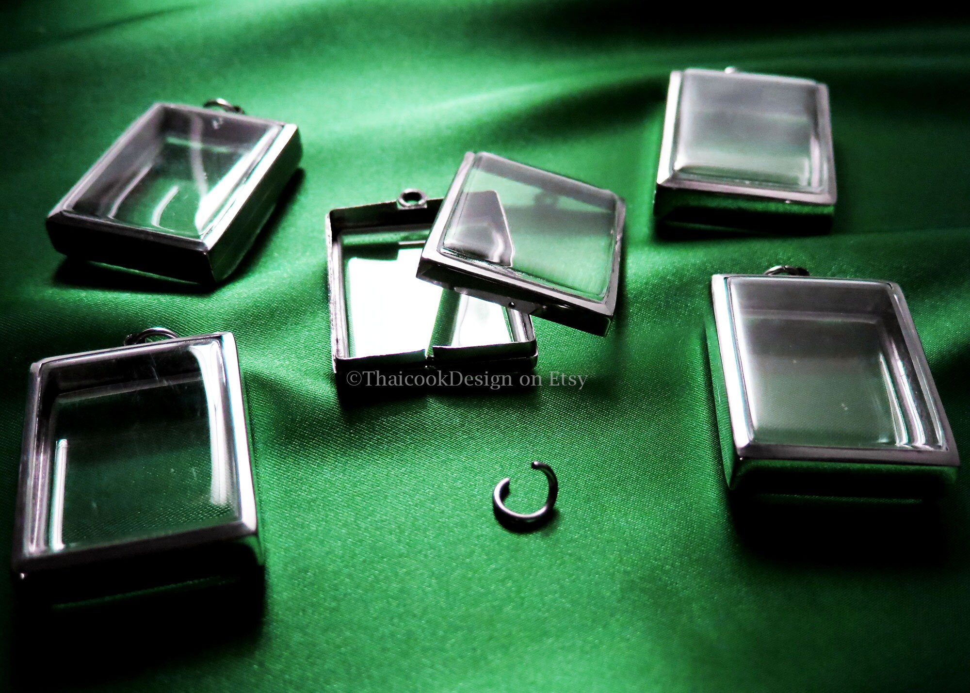 Rectangle Necklace Pendant Frame for Curiosities Miniatures - Etsy