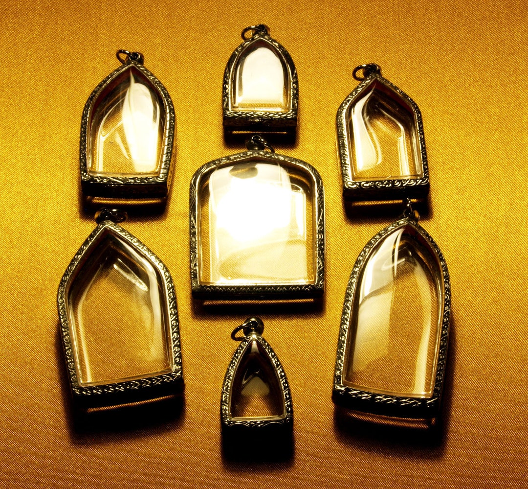 Gothic Arch Pendants, Terrarium Lockets, Reliquary, Church Window ...