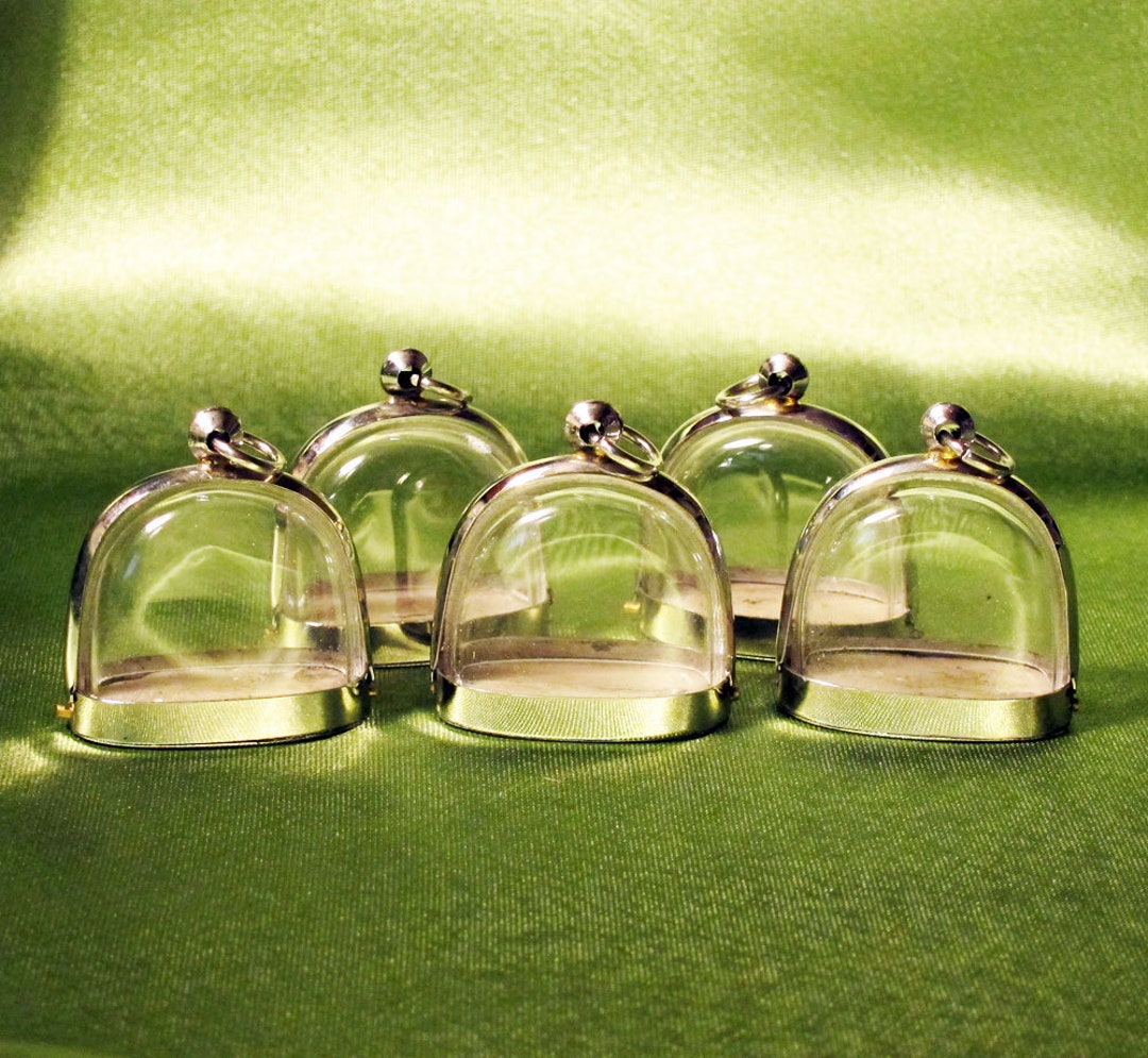 String Garden Jewelry, Pendant Case, Petite Dome, Terrarium Dome ...