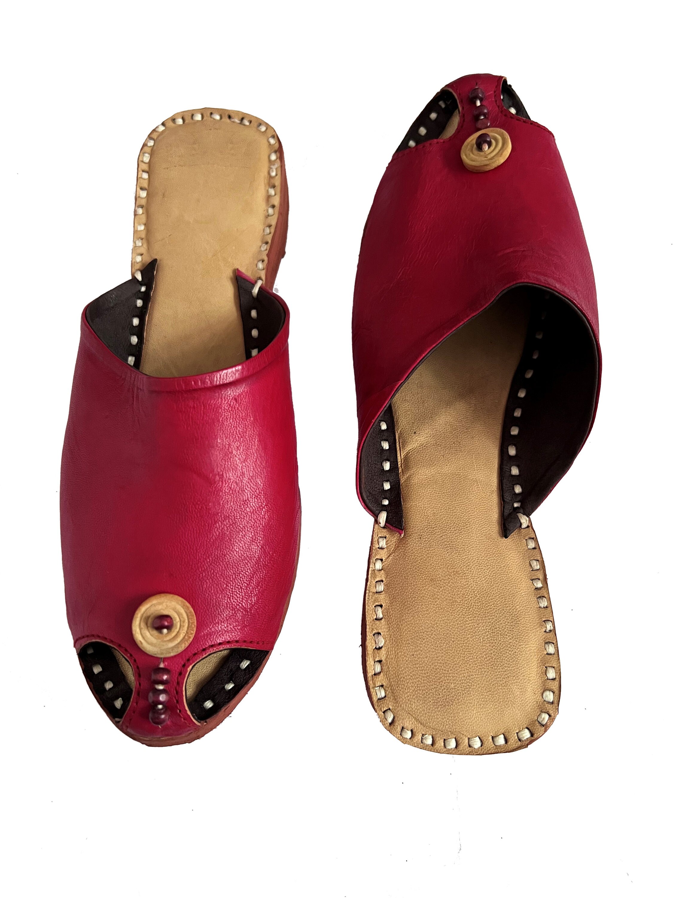 Women's Jutti Handmade Leather Shoes Vintage Shoes Womens Sandals ...