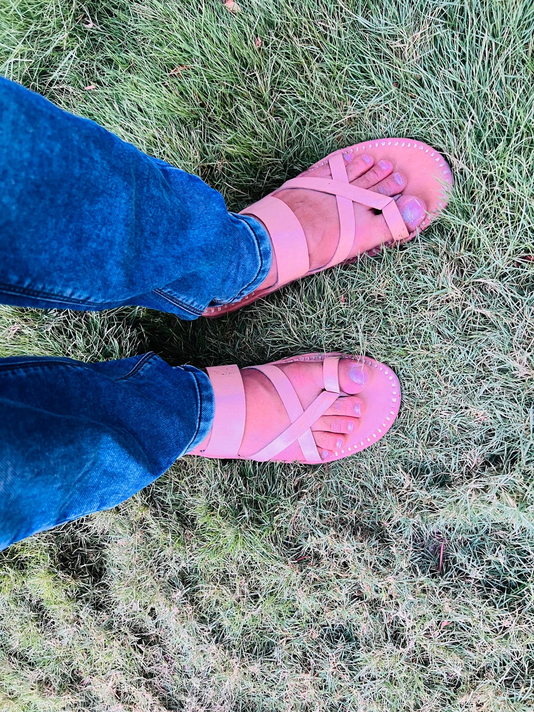 Mens Genuine Leather Sandals Slippers Slide Flats Flip Flops Sandals Handmade In India All