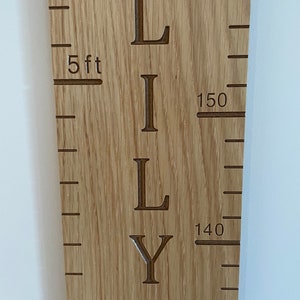 Personalised Wooden Height Chart Ruler Wooden Height Chart - Etsy