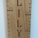 Personalised Wooden Height Chart Ruler, Wooden Height Chart, Children's ...