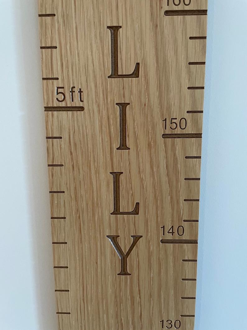 Personalised Wooden Height Chart Ruler Wooden Height Chart | Etsy