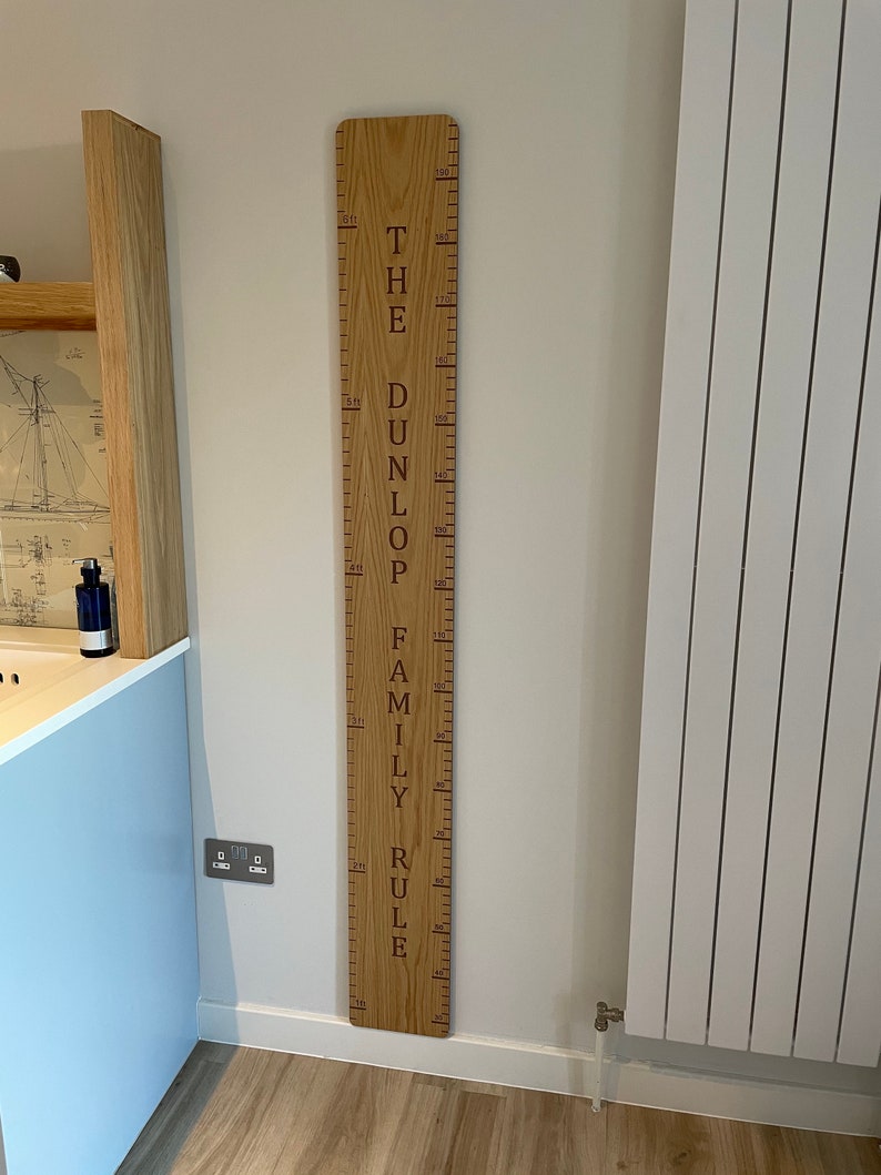 Personalised Wooden Height Chart Ruler Wooden Height Chart | Etsy