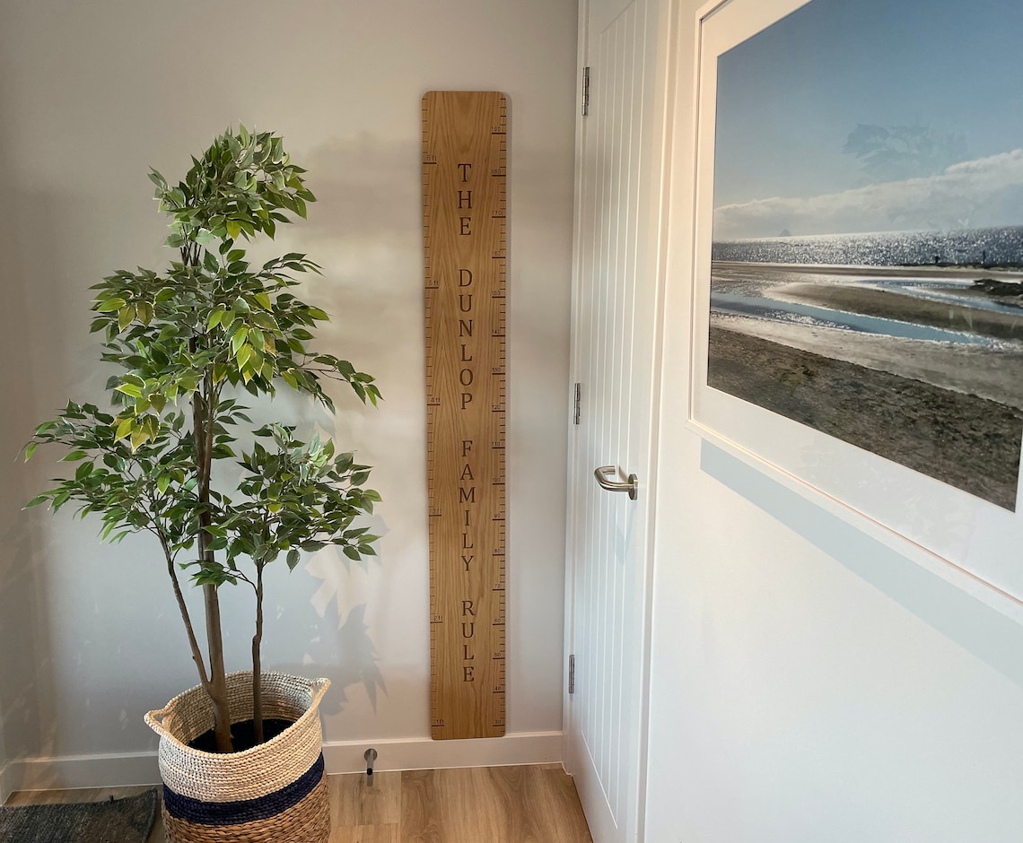 Personalised Wooden Height Chart Ruler Wooden Height Chart - Etsy UK