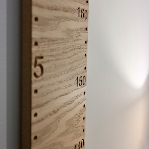 Personalised Wooden Height Chart Ruler, Wooden Height Chart, Children's ...