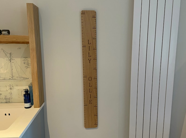 Personalised Wooden Height Chart Ruler Wooden Height Chart - Etsy UK