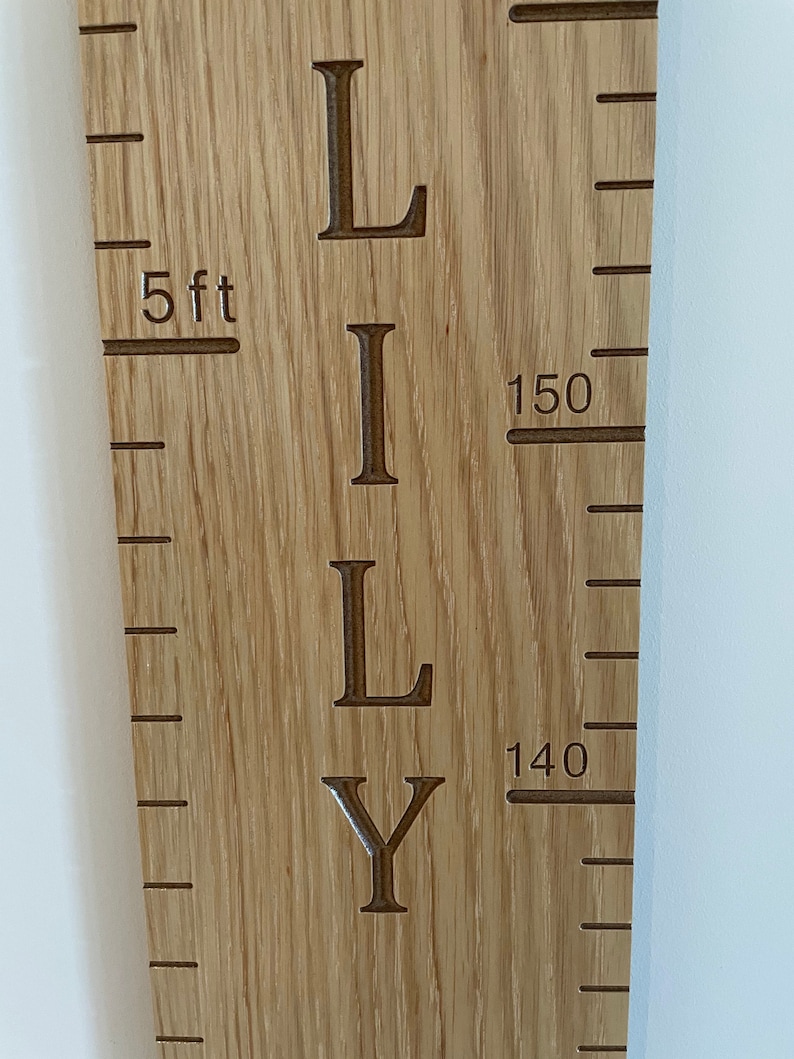 Personalised Wooden Height Chart Ruler Wooden Height Chart - Etsy UK