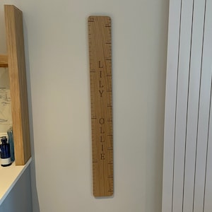 Personalised Wooden Height Chart Ruler Wooden Height Chart - Etsy