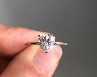 Heart Cut Ring - Etsy