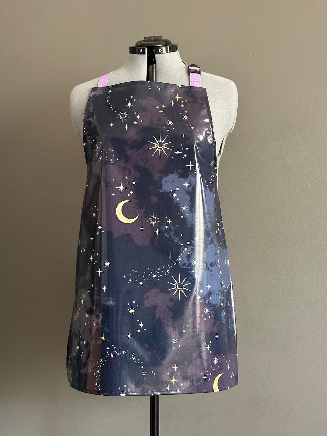 Wipeable Starry Night PVC Apron - Etsy UK