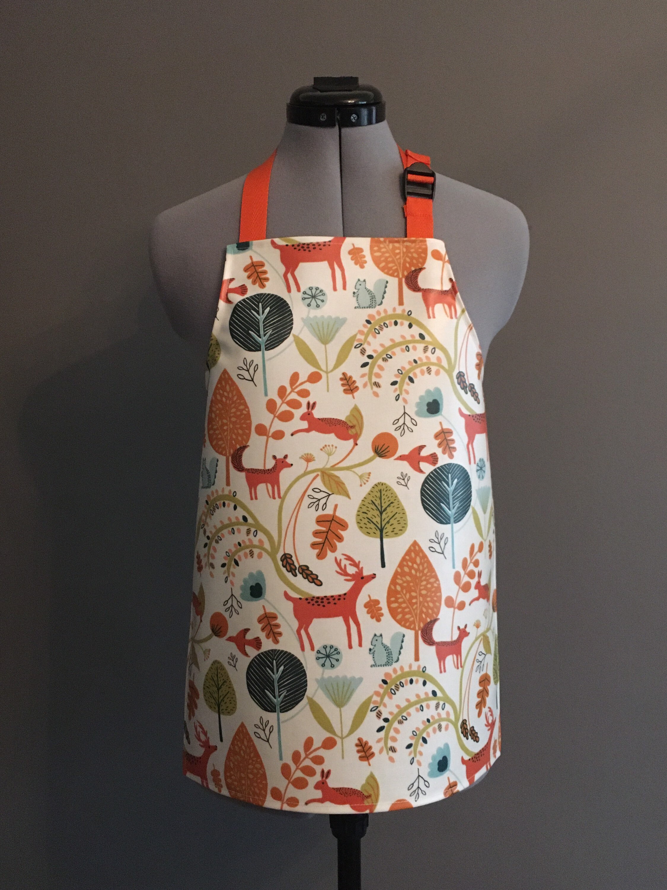 Wipeable Scandi Woodland PVC Apron - Etsy