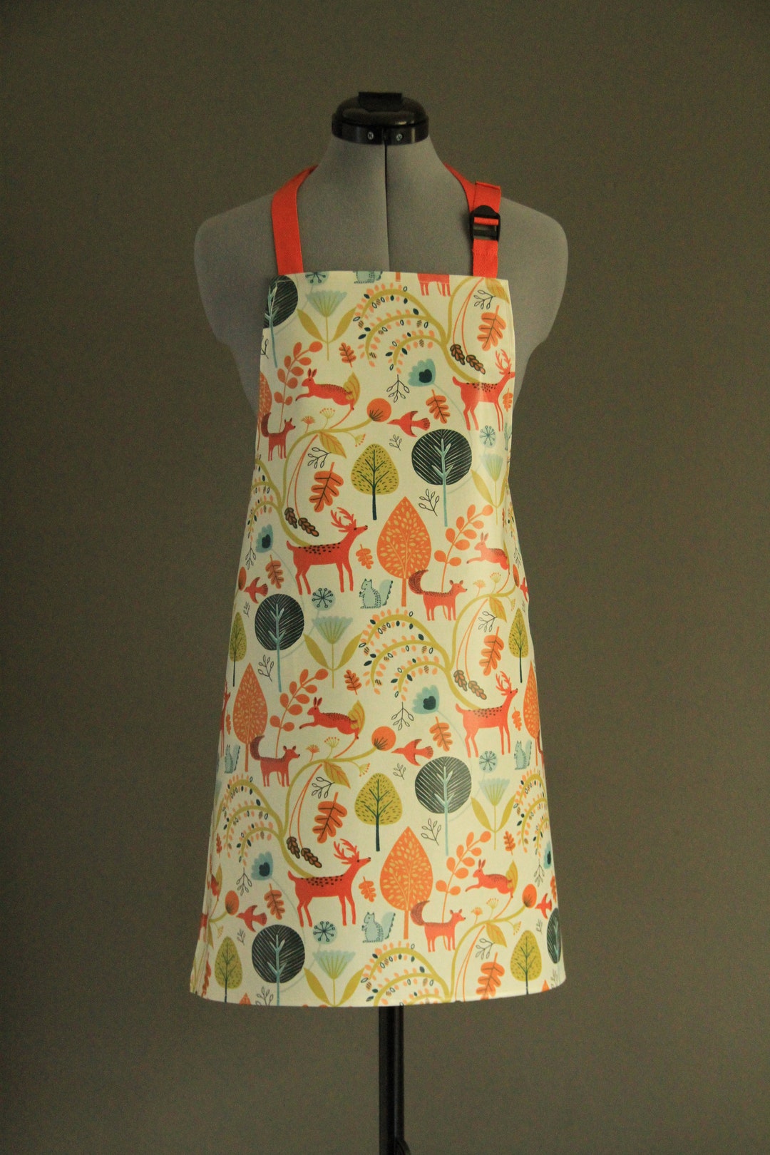 Wipeable Scandi Woodland PVC Apron - Etsy
