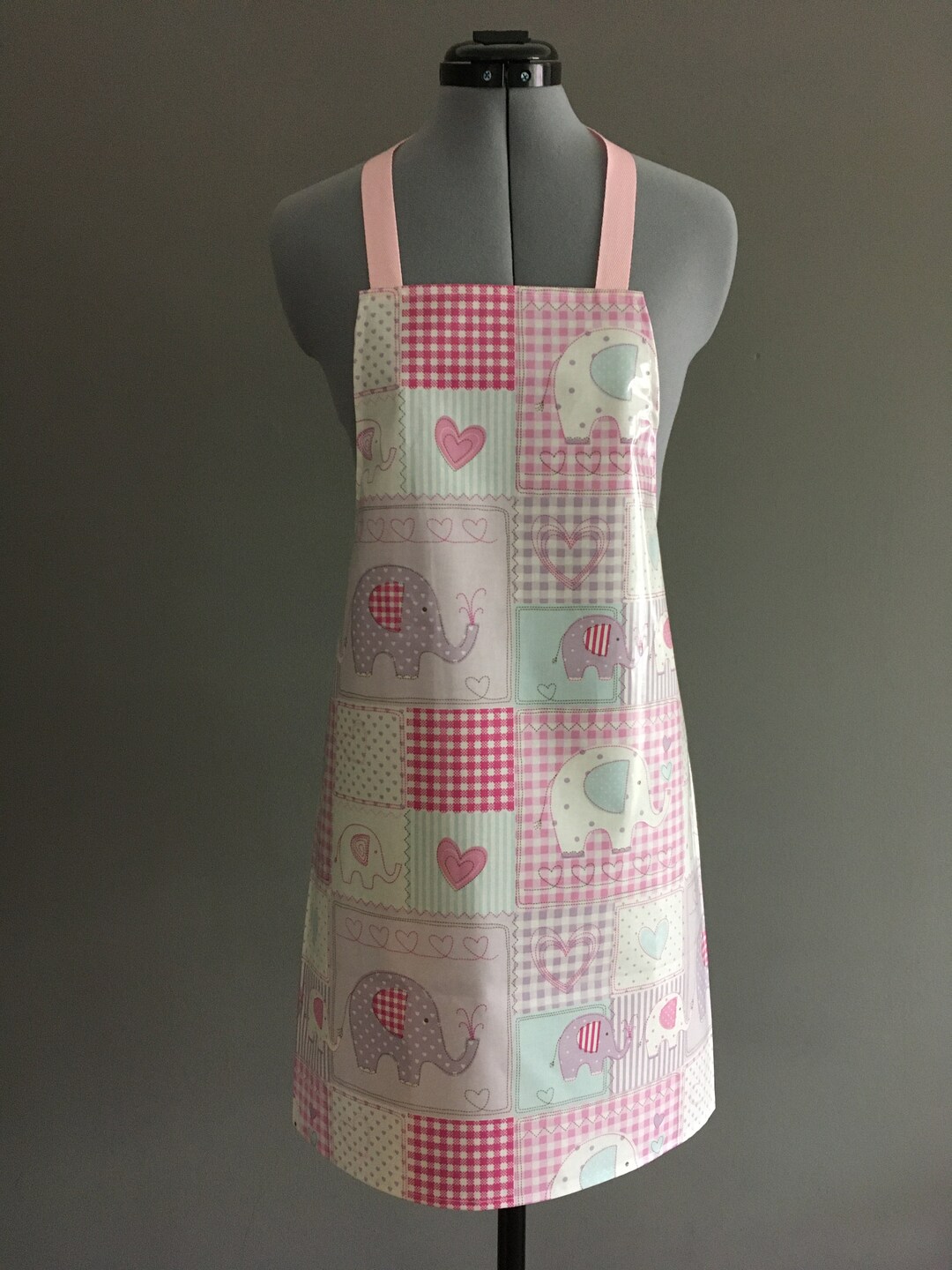 Wipeable Elephant Design PVC Apron - Etsy
