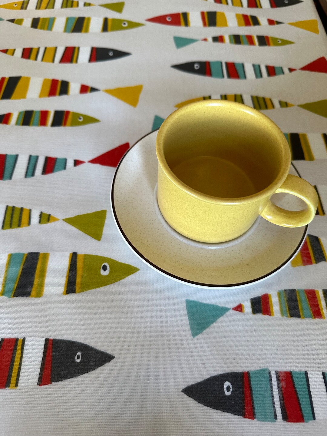 Wipeable Sardines Tutti Frutti Design Tablecloth - Etsy