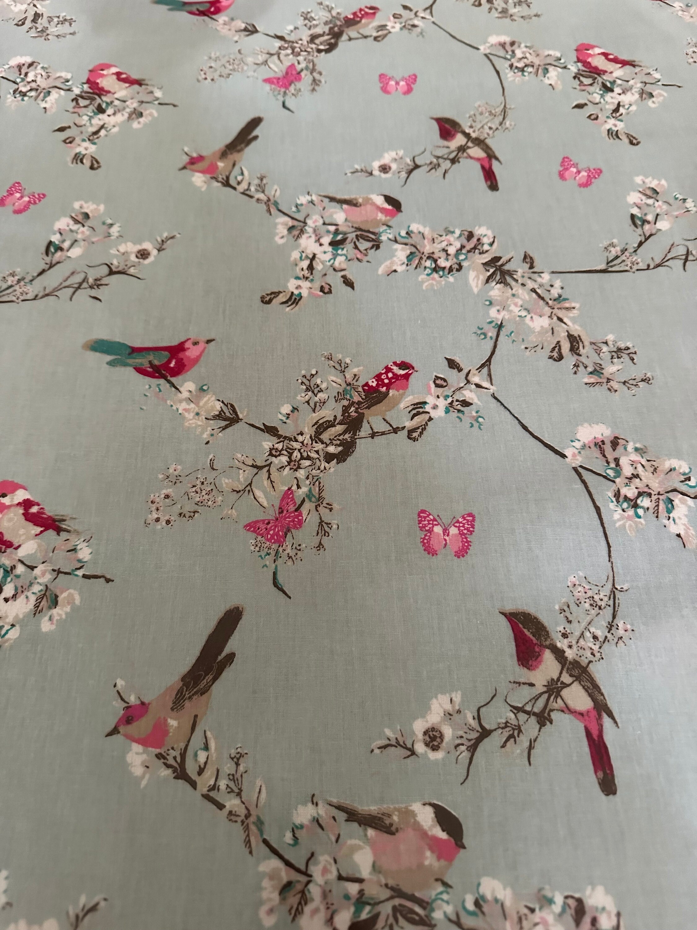 Wipeable Pretty Bird Design PVC Tablecloth - Etsy