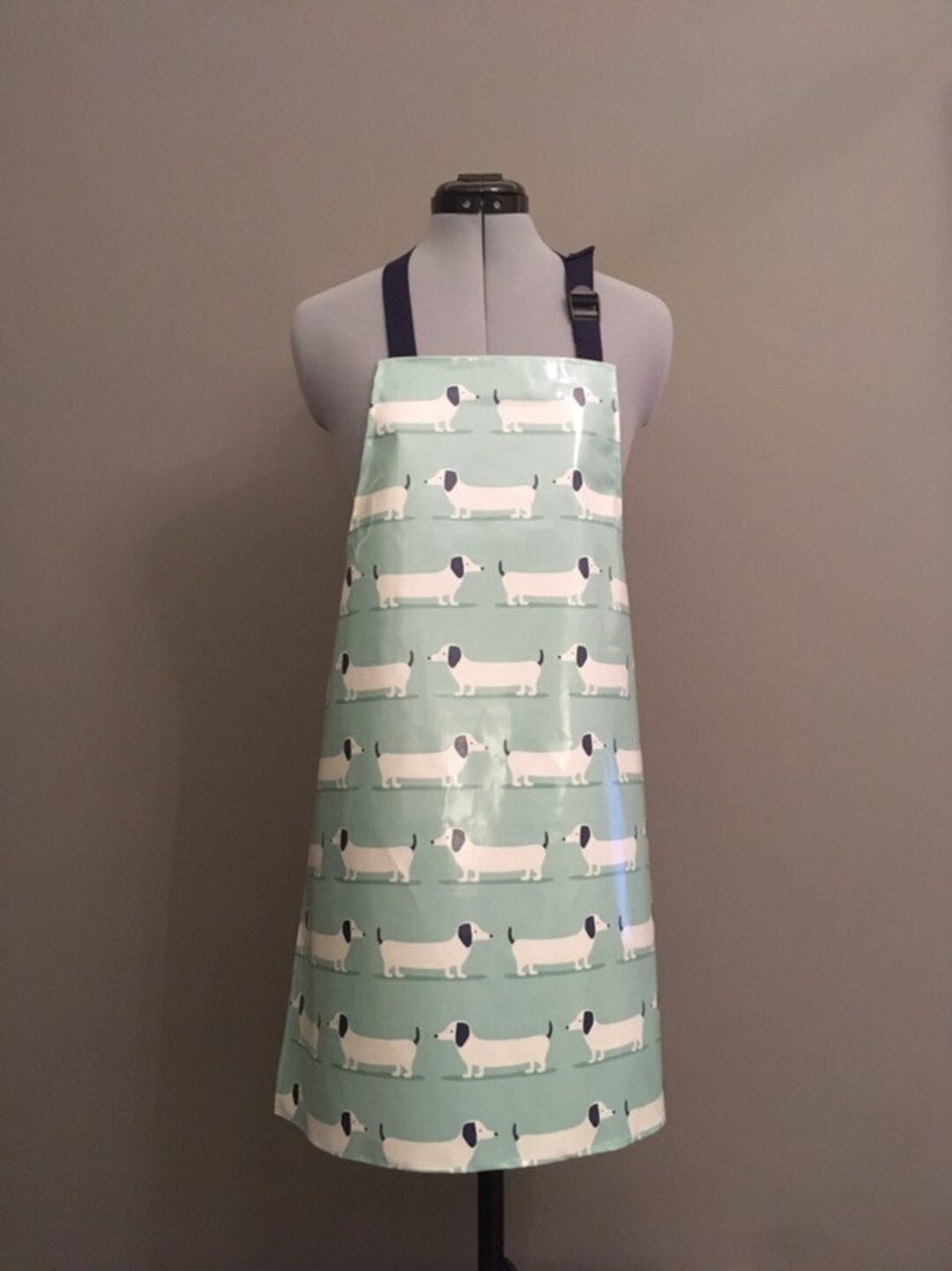 Wipeable Sausage Dog PVC Apron - Etsy
