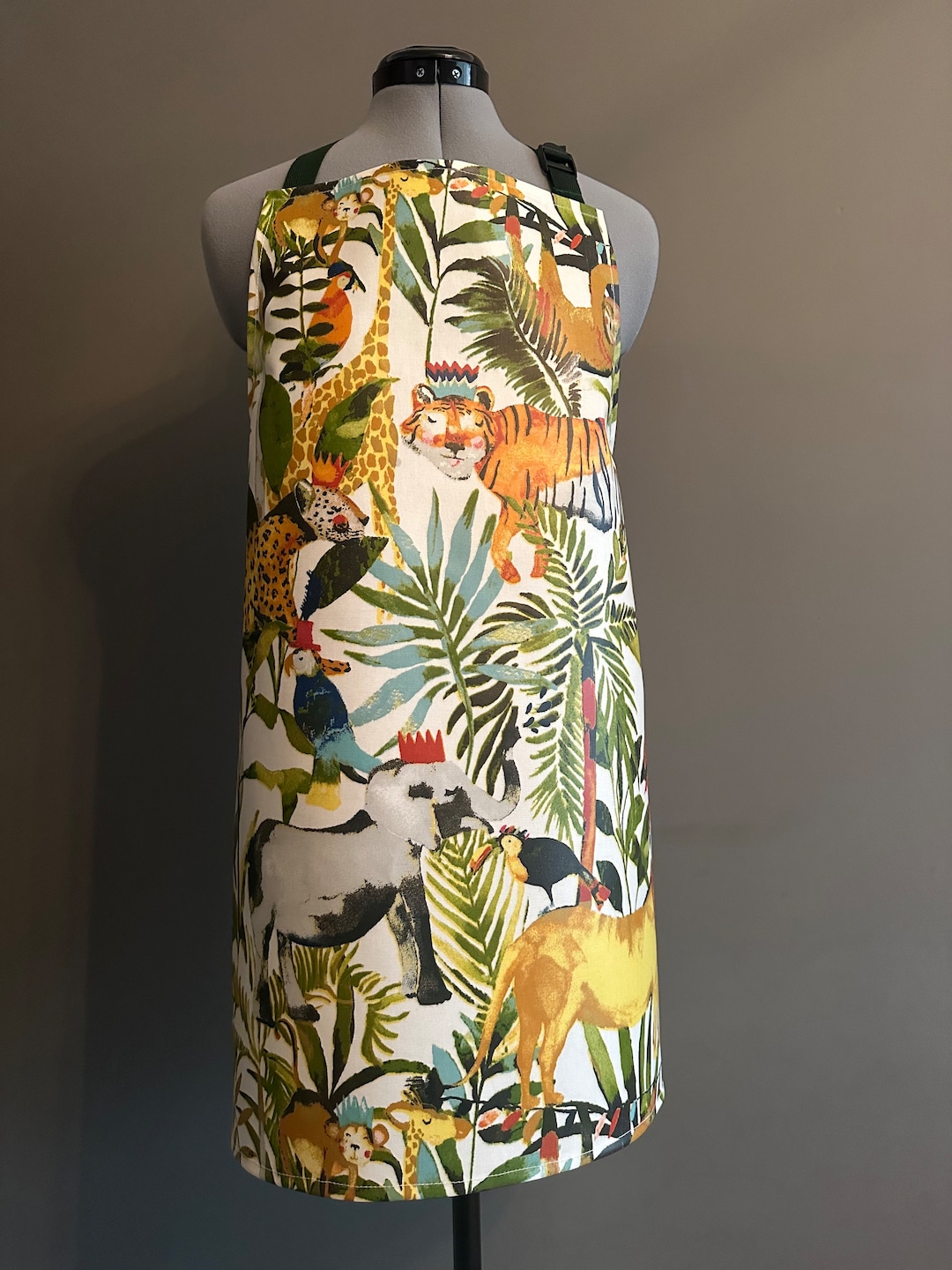 Wipeable Jolly Jungle PVC Apron - Etsy