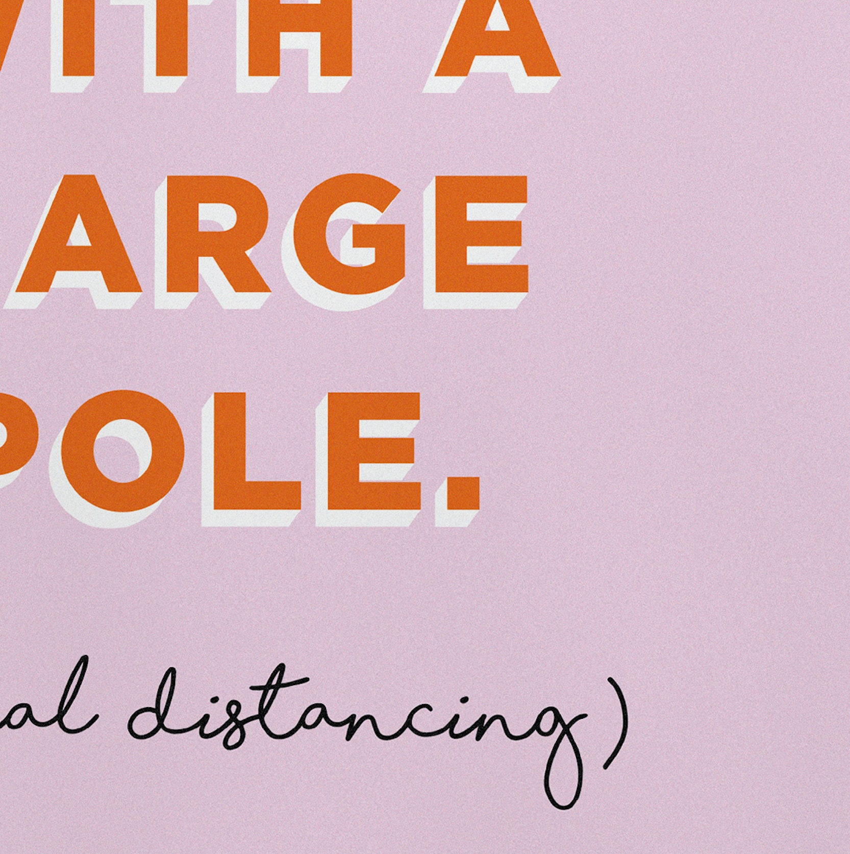 Wouldn't Touch You With a Barge Pole PRINT - Etsy