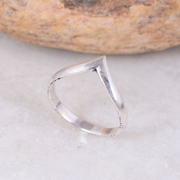 Chevron Knuckle Ring - Etsy