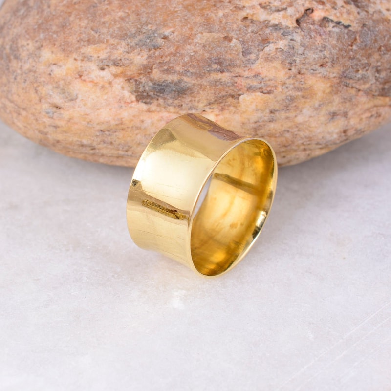 Wide Band Ring - Etsy