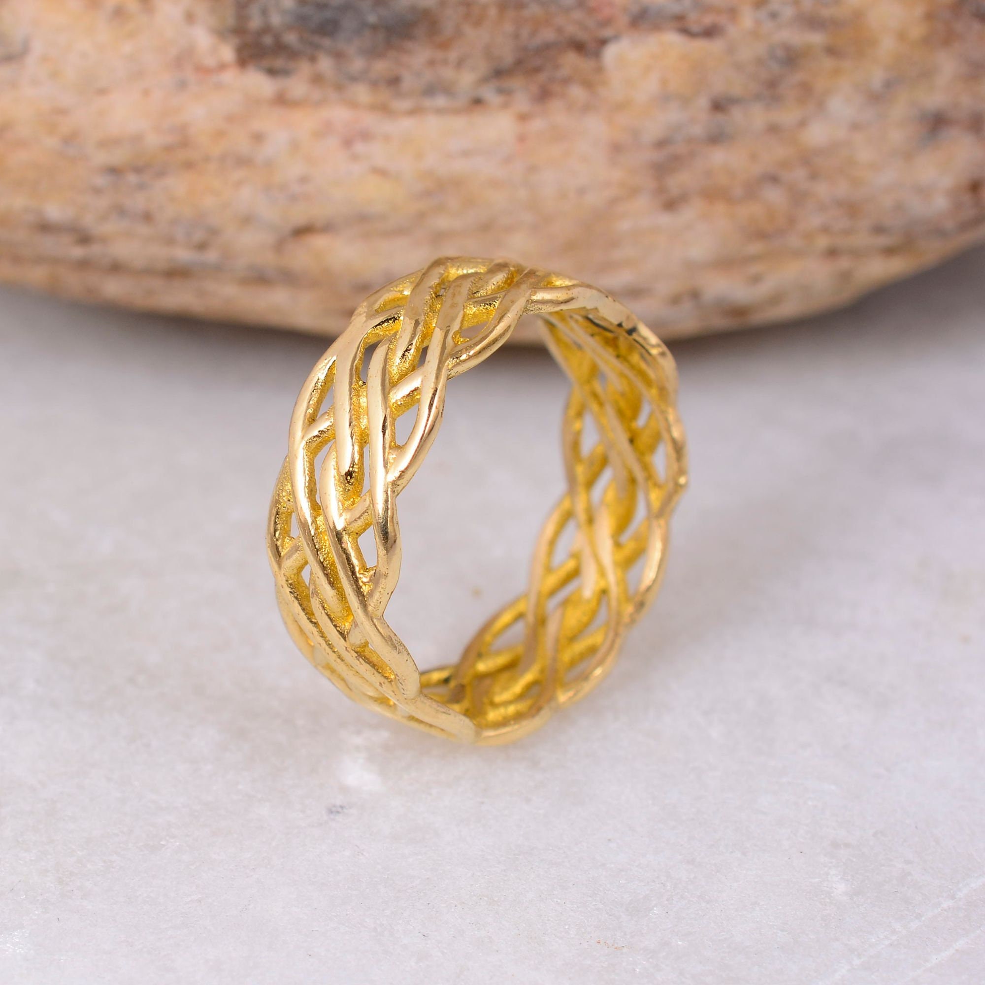 Beautiful Brass Ring Brass Ring Gold Plain Ring Propose | Etsy