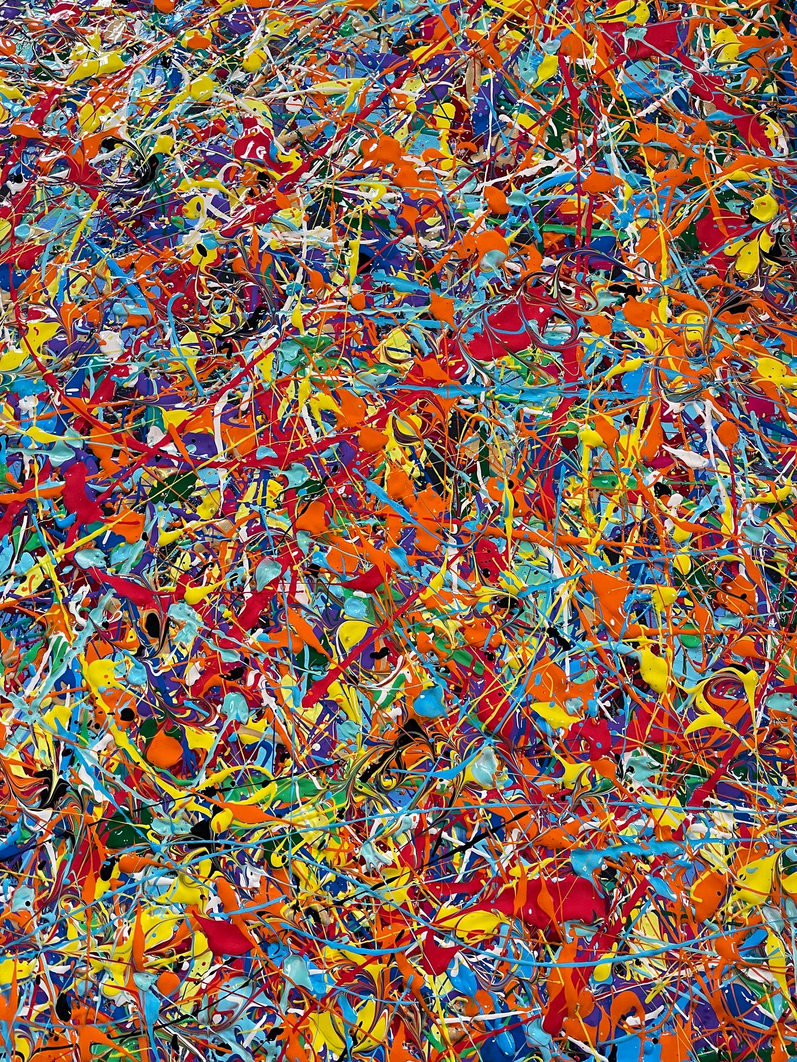 Abstract Jackson Pollock Inspired Art Jackson Pollock Large - Etsy