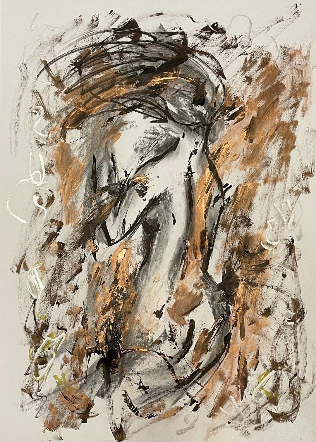 Abstract Painting Woman Art Sketch Girl 28 Woman Body Pastel Charcoal ...