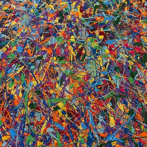 Abstract Jackson Pollock Inspired Art, Jackson Pollock Large Artwork ...