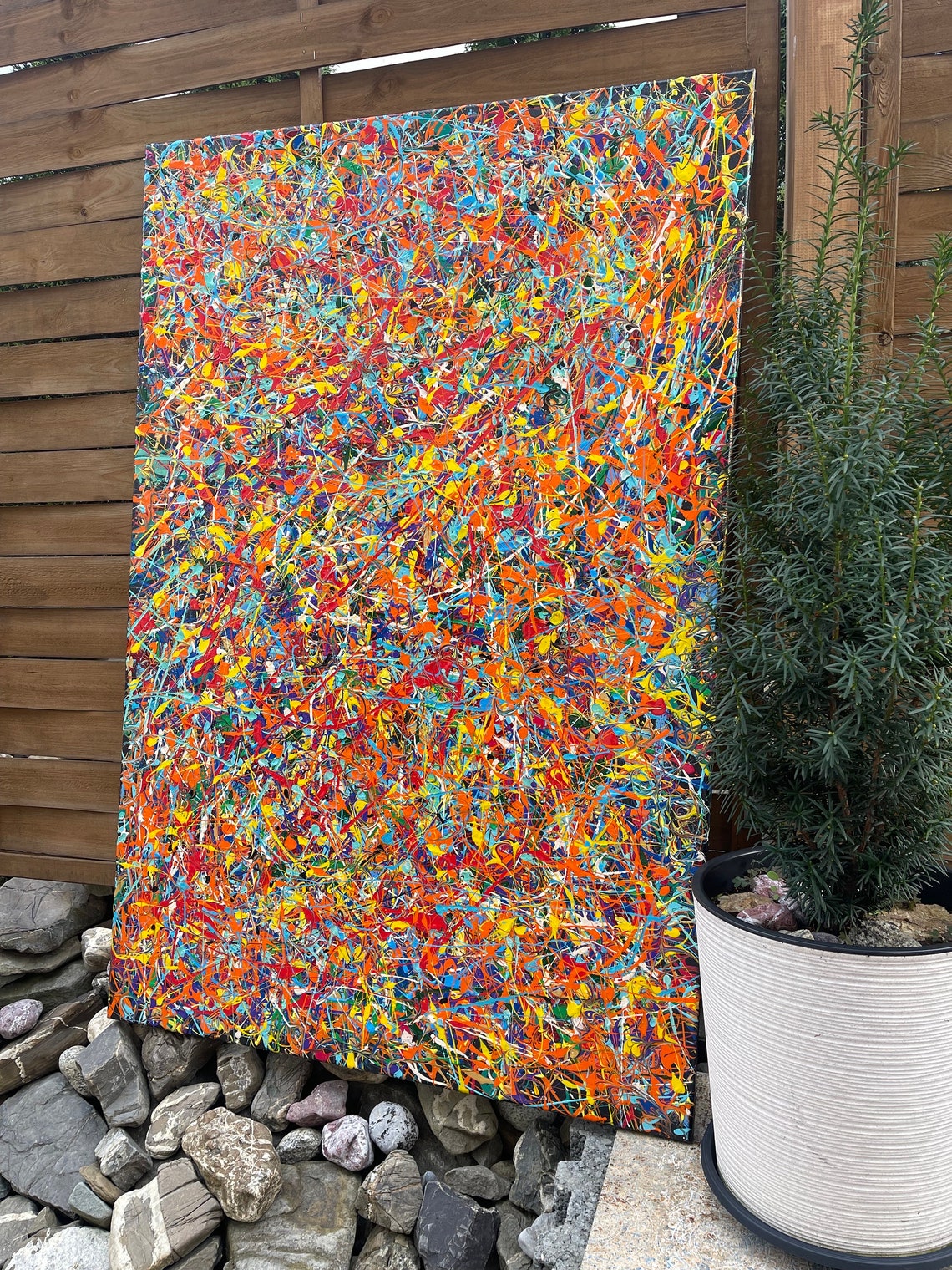 Abstract Jackson Pollock Inspired Art, Jackson Pollock Large Artwork ...