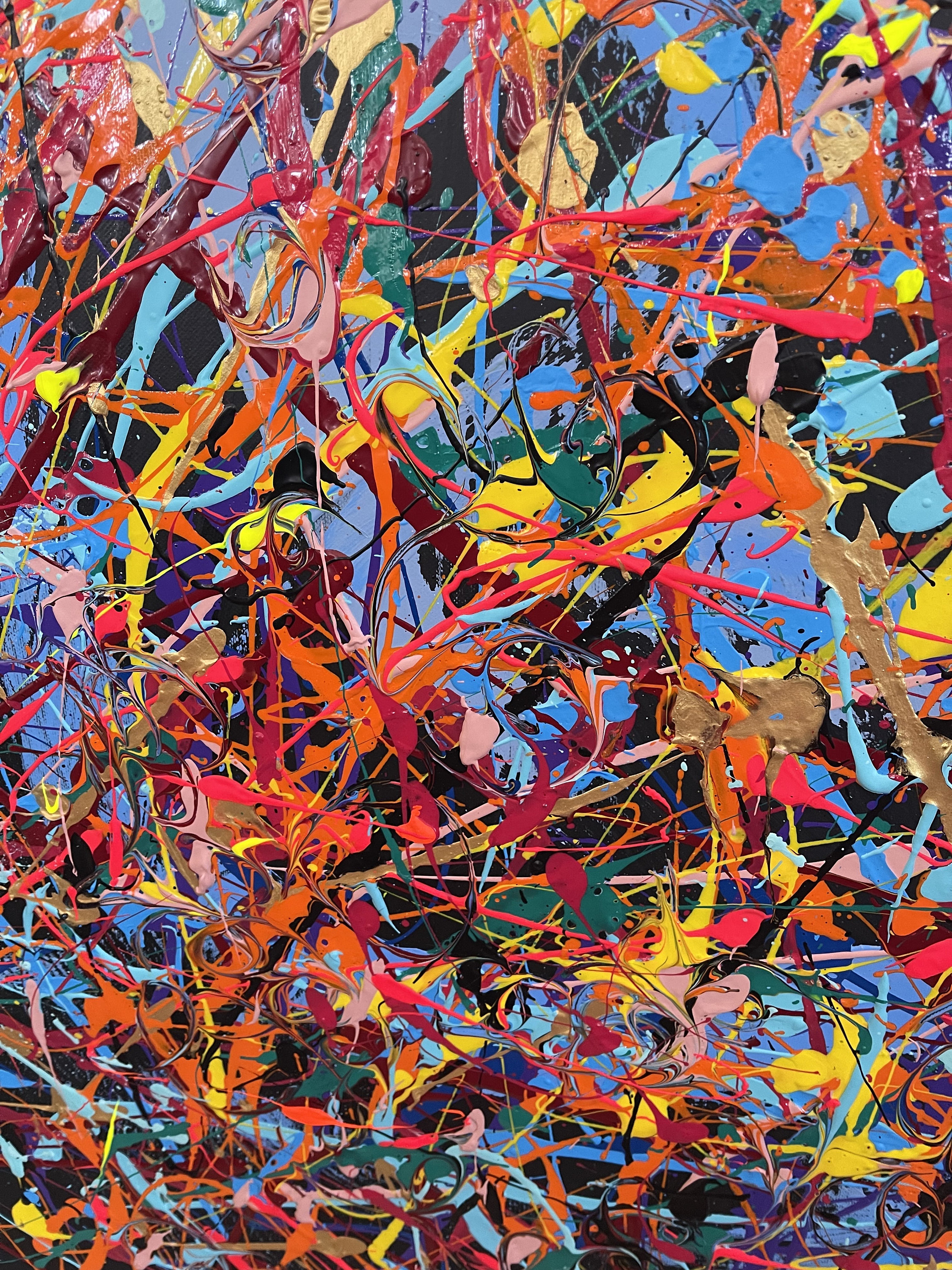 Abstract Jackson Pollock Inspired Art Jackson Pollock Large - Etsy