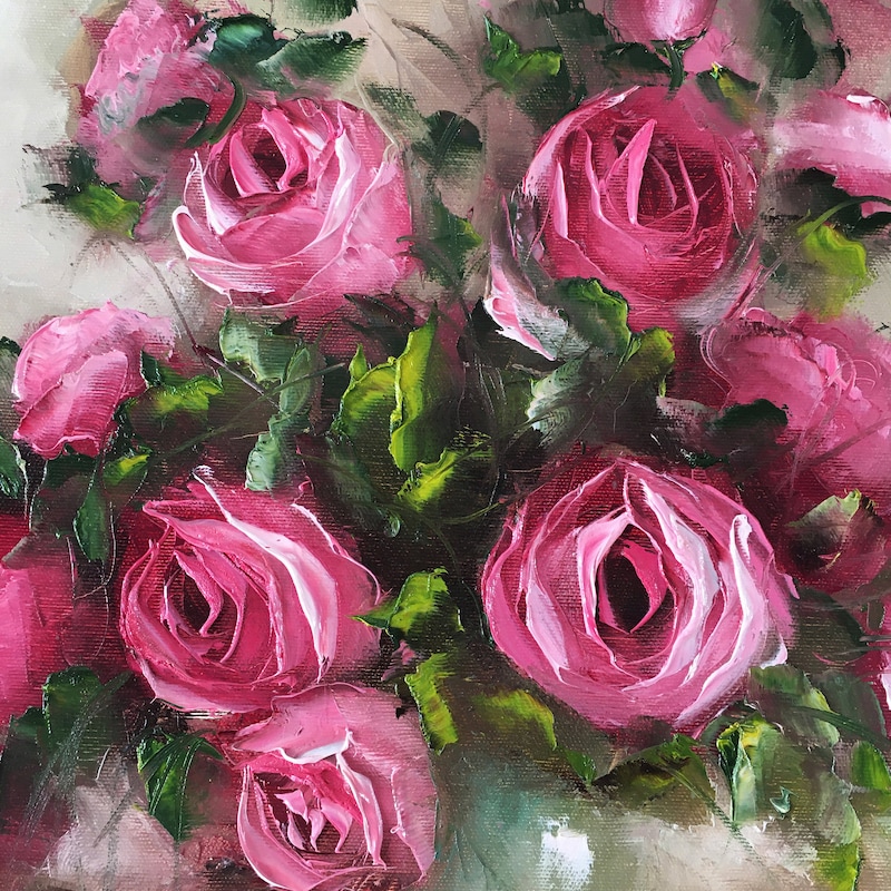 Rose Paintings - Etsy