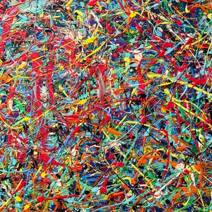 Abstract Jackson Pollock Inspired Art, Jackson Pollock Large Artwork ...