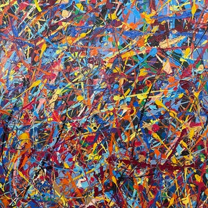 Abstract Jackson Pollock Inspired Art, Jackson Pollock Large Artwork ...