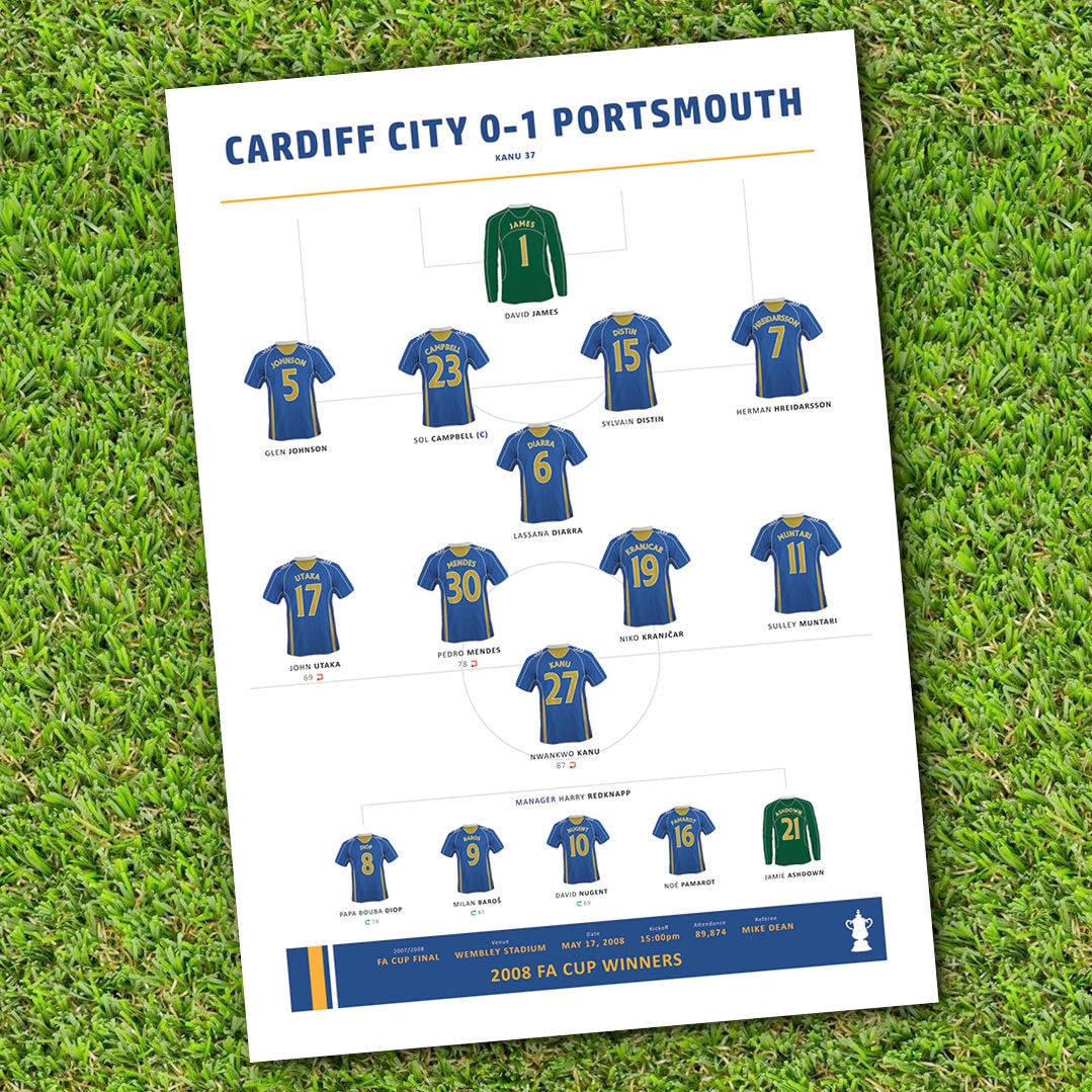 Portsmouth V Cardiff 2008 FA Cup Final Winners Line Up Etsy de portsmouth-v-cardiff-2008-fa-cup-final-winners-line-up-etsy-de