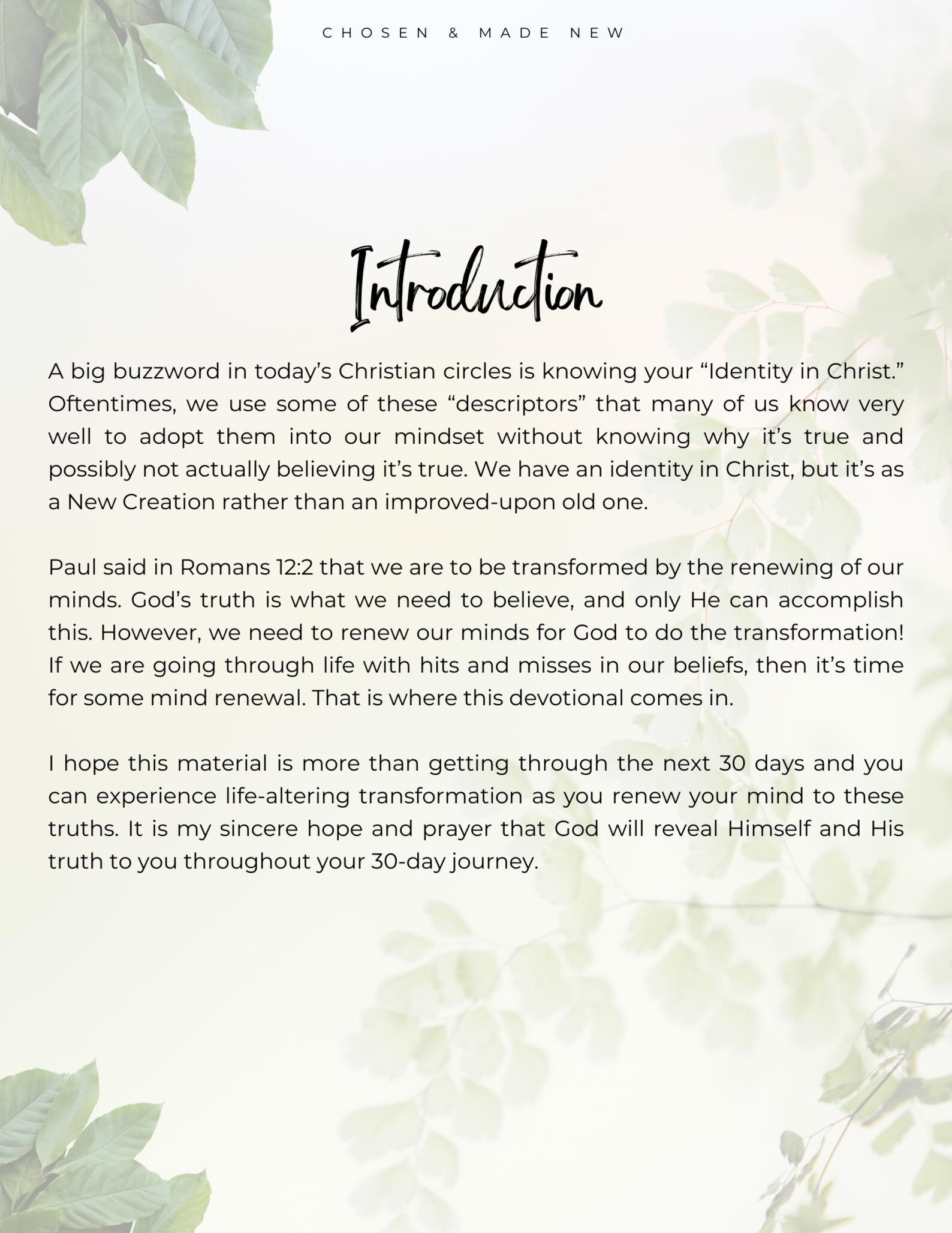 30-day Christian Devotional: Identity in Christ Bible Study (digital ...