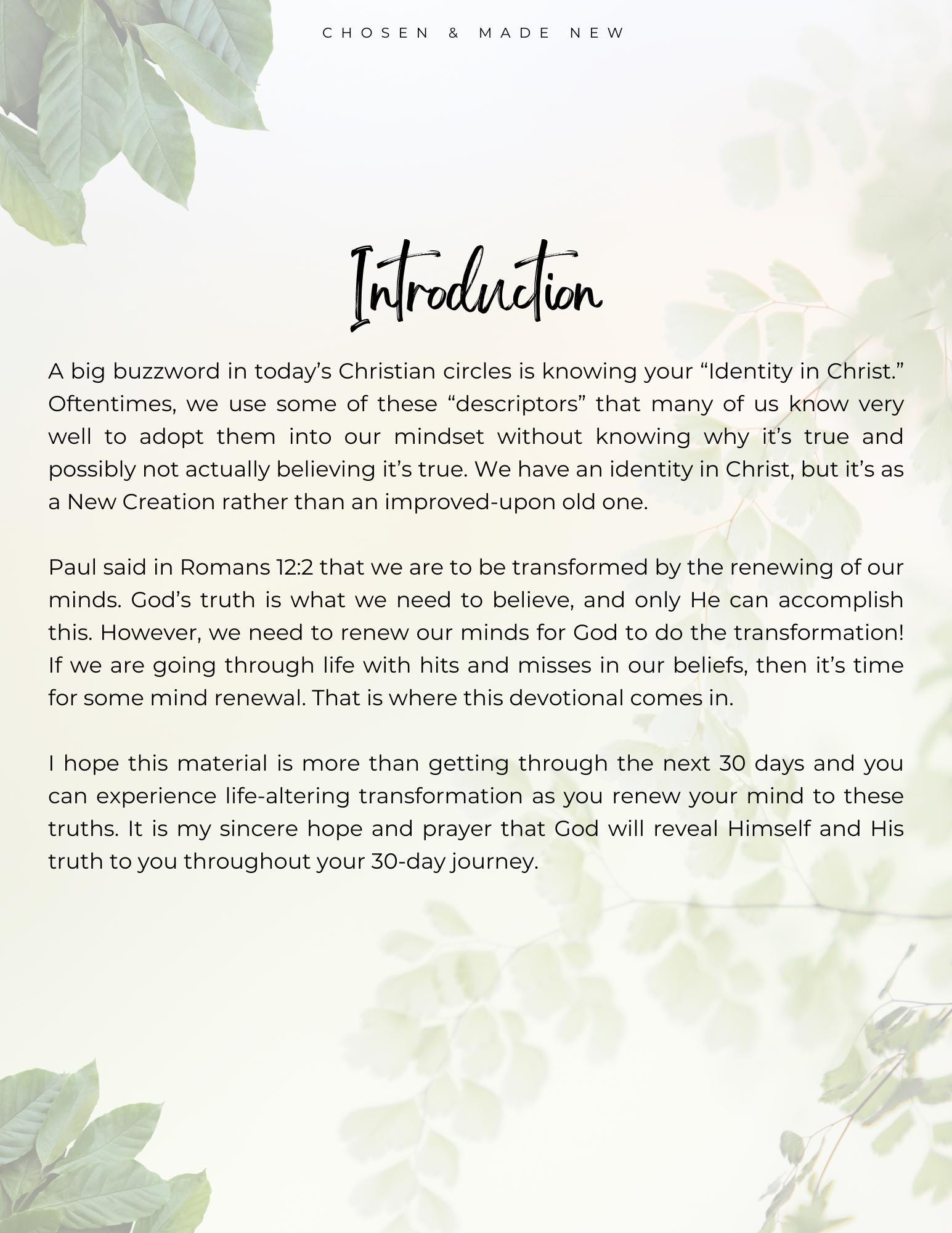 30-day Christian Devotional: Identity in Christ Bible Study (digital ...