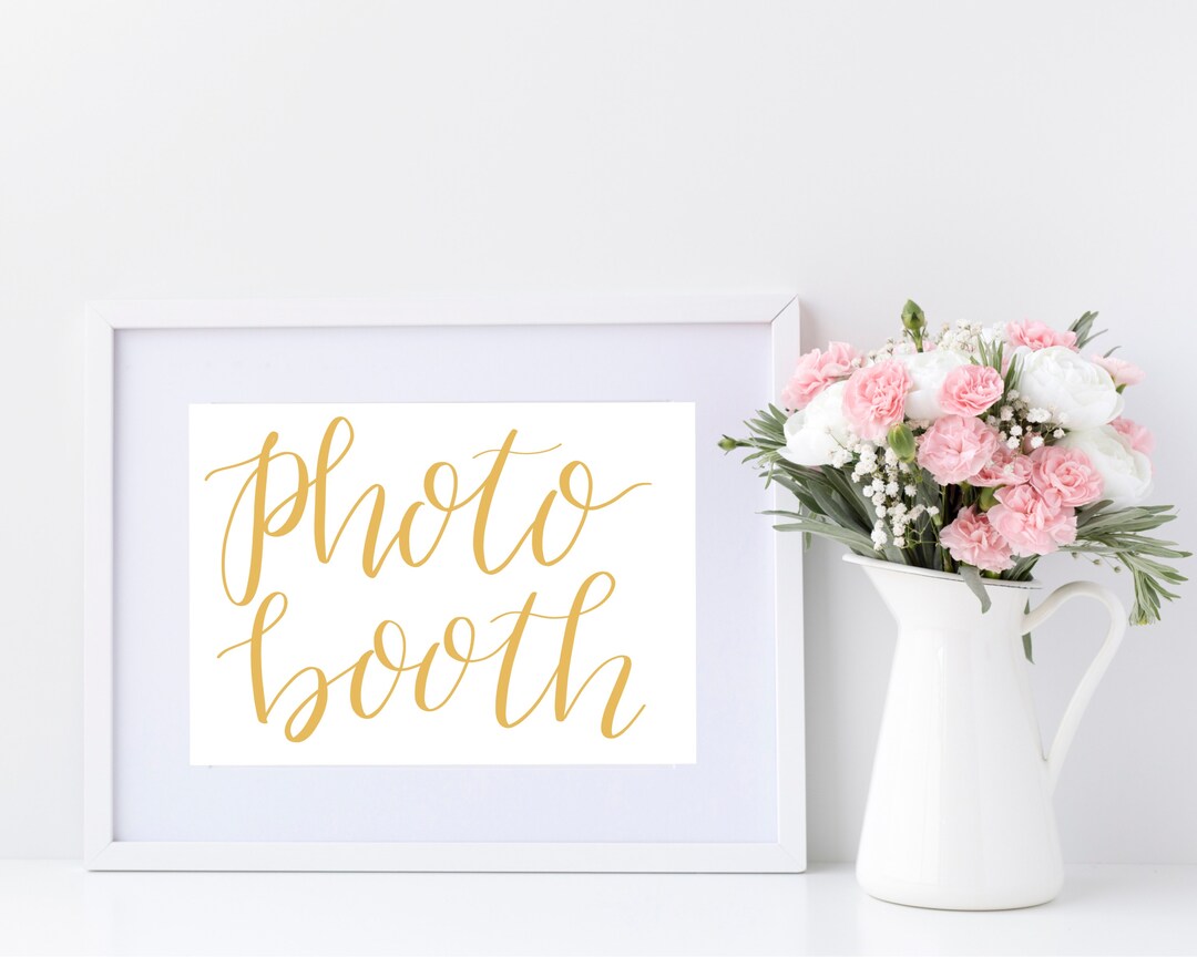 Photo Booth | Wedding Sign | Printable | Instant Download - Etsy
