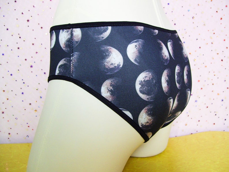 Lunar Phases Cutout Bikini Panties MTO S M L XL Moon - Etsy