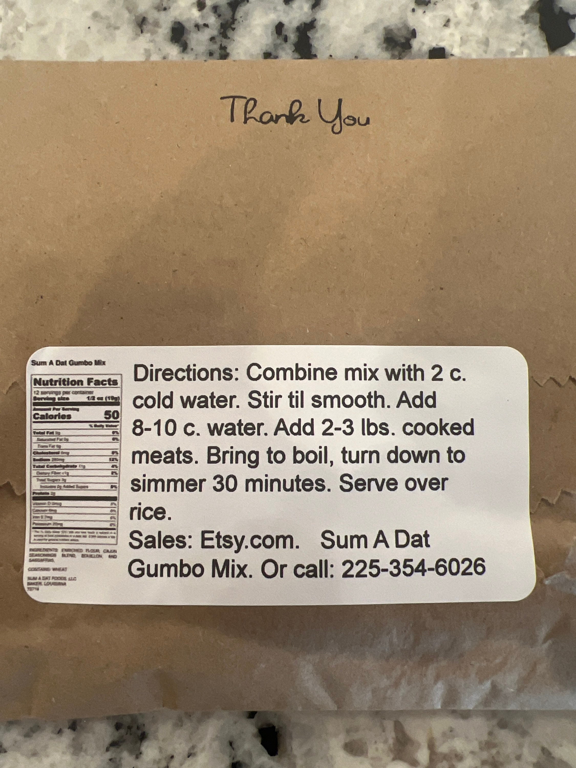 Sum-a-dat Gumbo Mix - Fully Seasoned! - Etsy